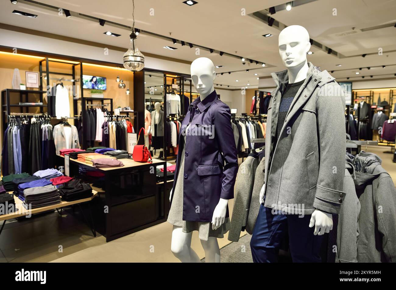 HONG KONG - NOVEMBER 02, 2015: interior of a boutique in New Town Plaza ...