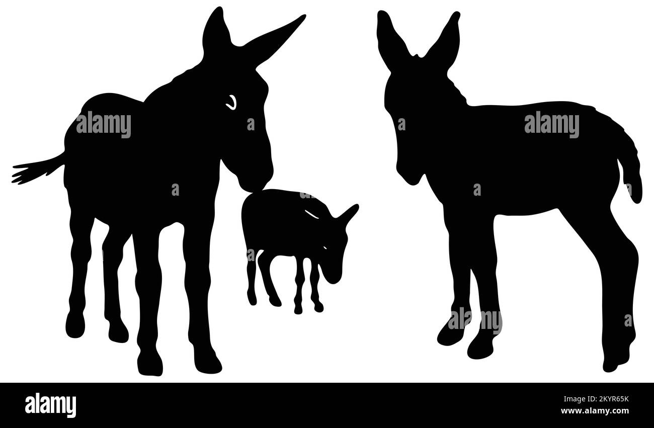 Donkey logo Stock Vector Images - Alamy
