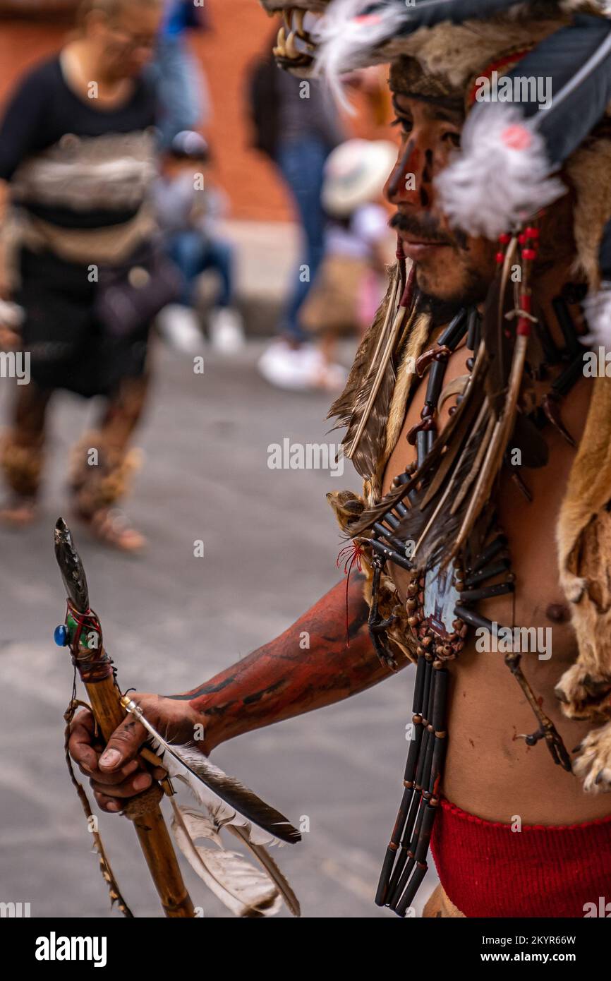 Exuberant costumes on display at the Danza de Indios gathering of ...