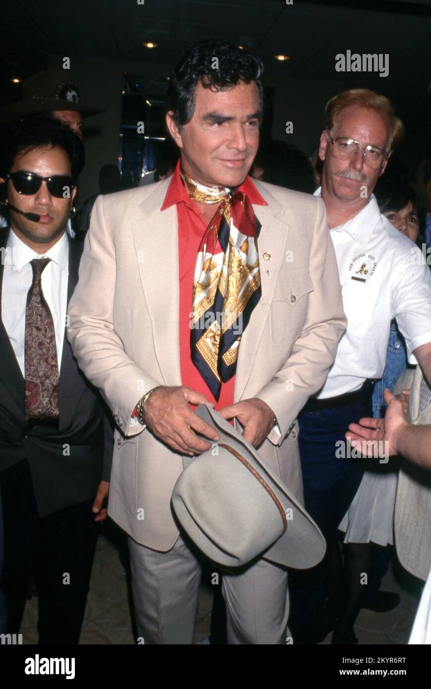 Burt Reynolds at the 12th Golden Boot Awards at Century Plaza Hotel in ...