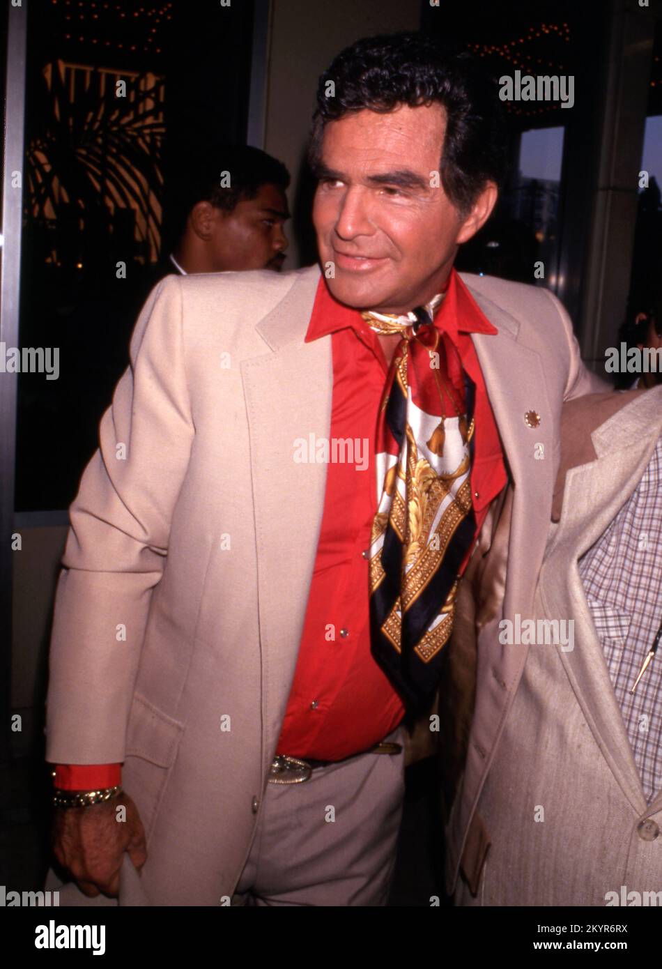 Burt Reynolds at the 12th Golden Boot Awards at Century Plaza Hotel in ...