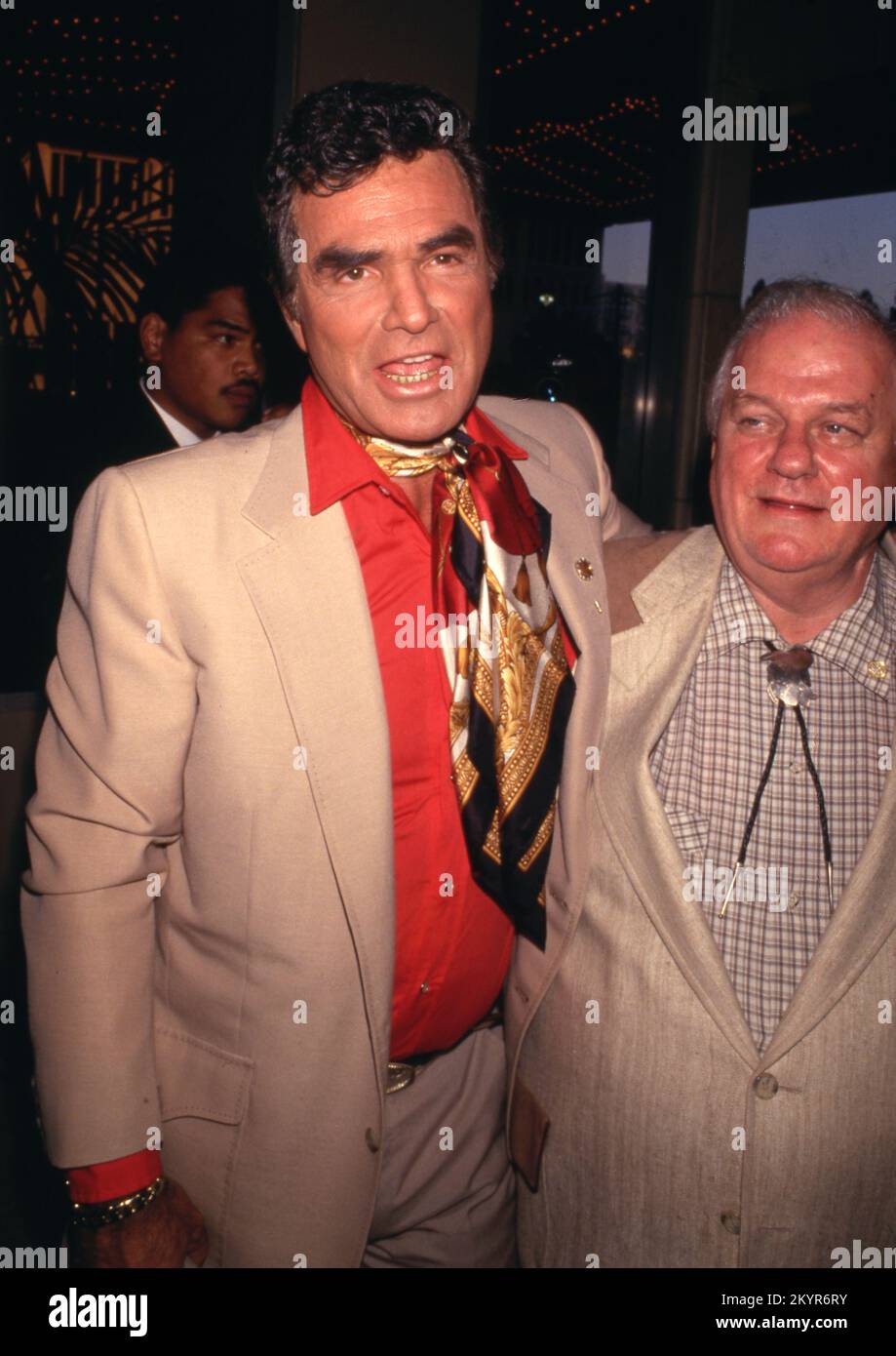 Burt Reynolds at the 12th Golden Boot Awards at Century Plaza Hotel in ...