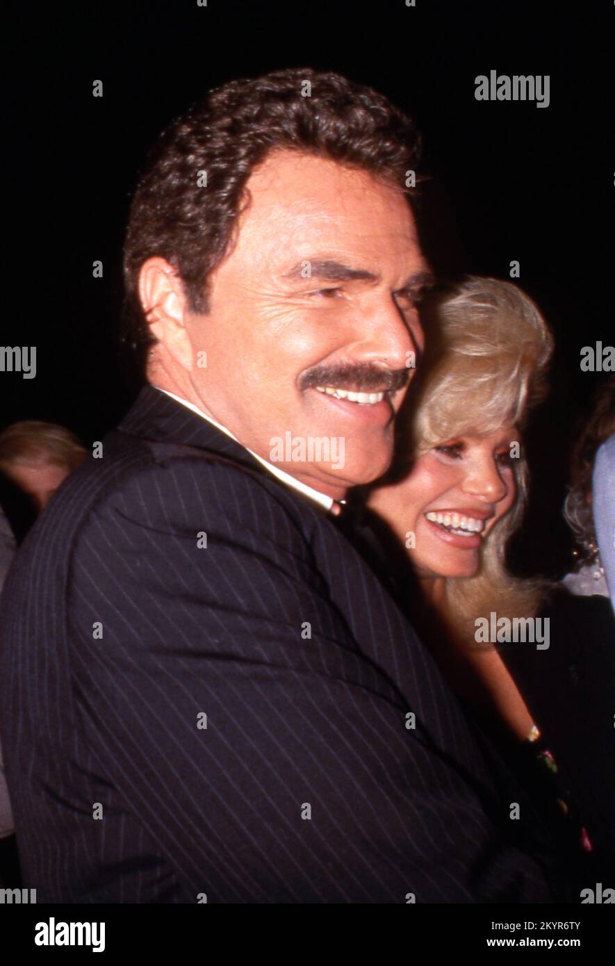 Burt Reynolds and Loni Anderson at the Pre-Emmy Award Gala at Westwood ...