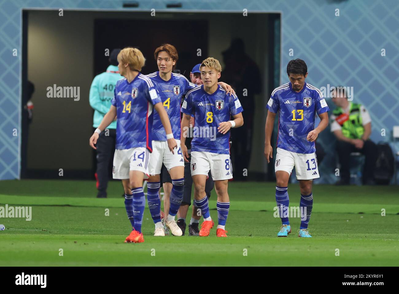 Al Rayyan, Qatar. 1st Dec, 2022. (L to R) Ko Itakura, Ritsu Doan (JPN) Football/Soccer : FIFA ...