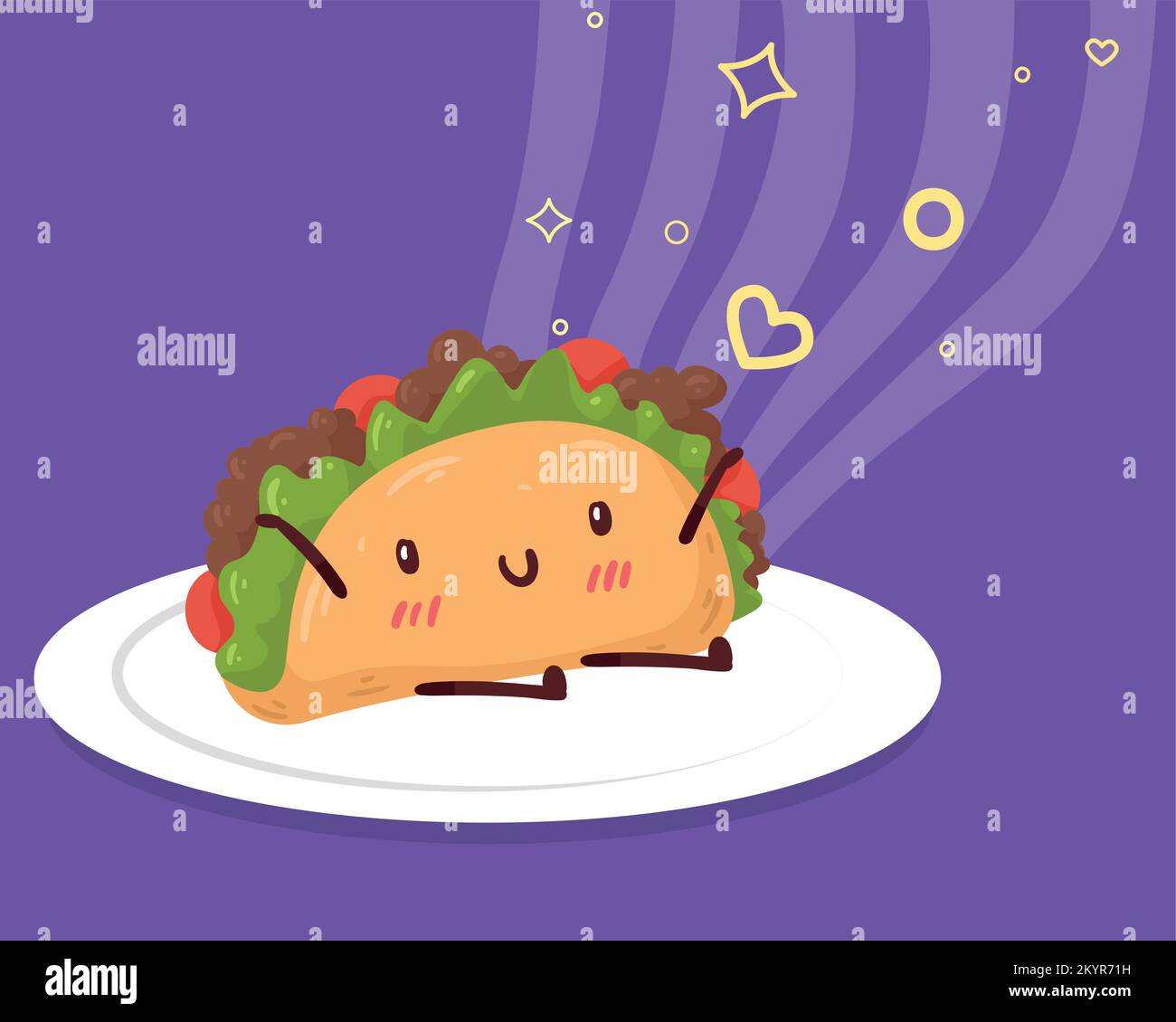 Kawaii taco hi-res stock photography and images - Alamy