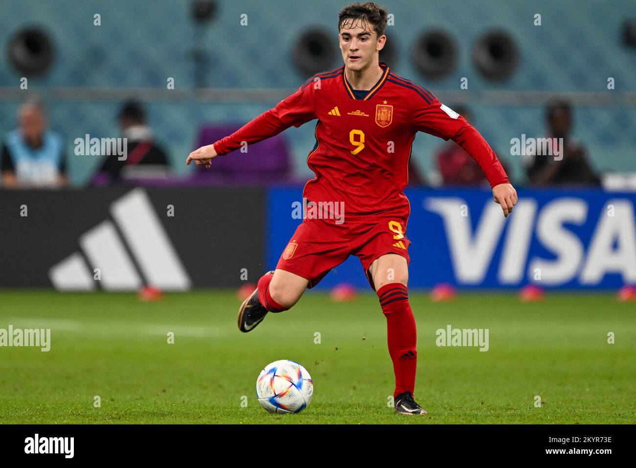 Ar Rayyan, Qatar, December 1, 2022 GAVI of Spain during the FIFA World ...