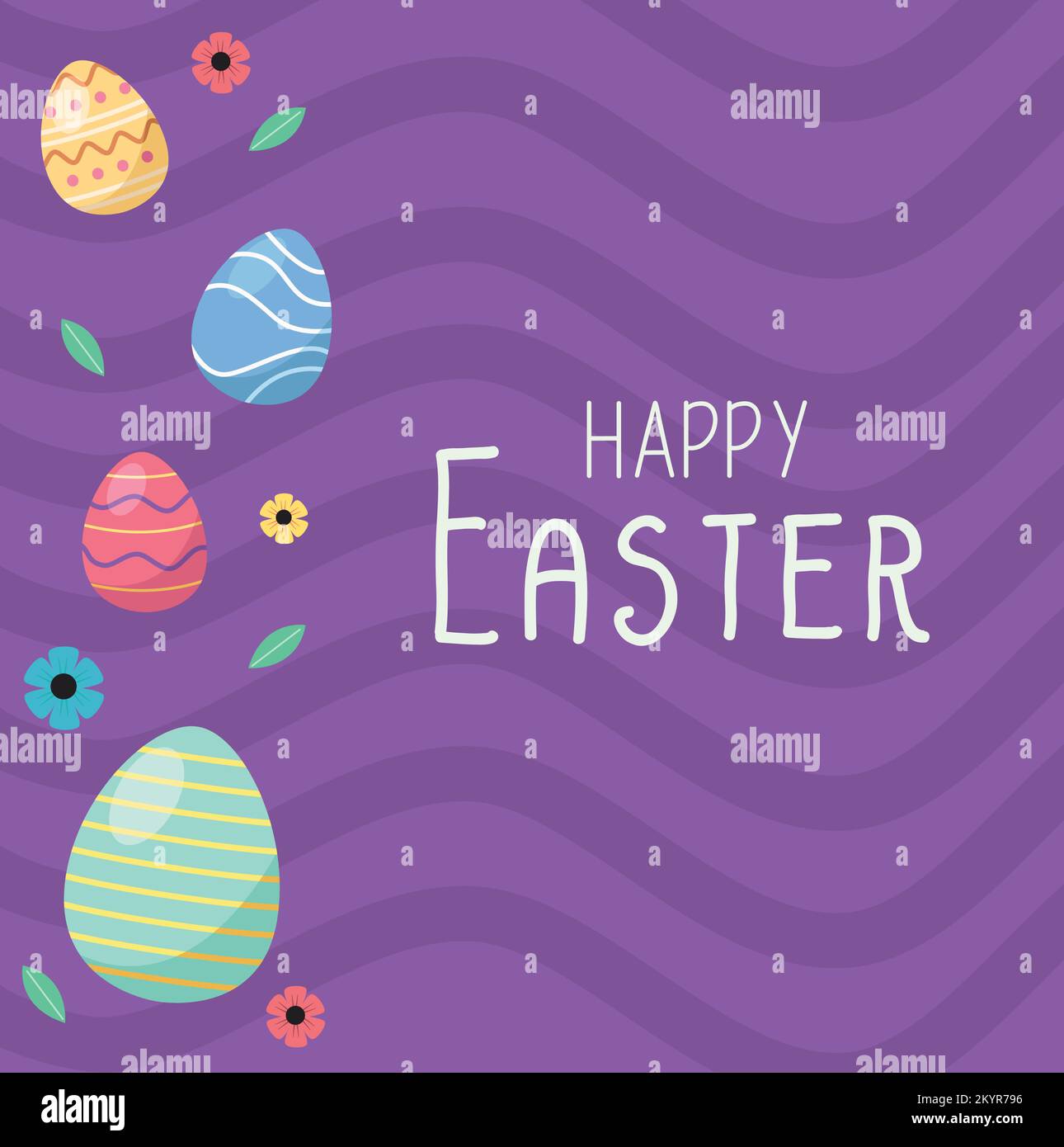 happy easter lettering card Stock Vector Image & Art - Alamy