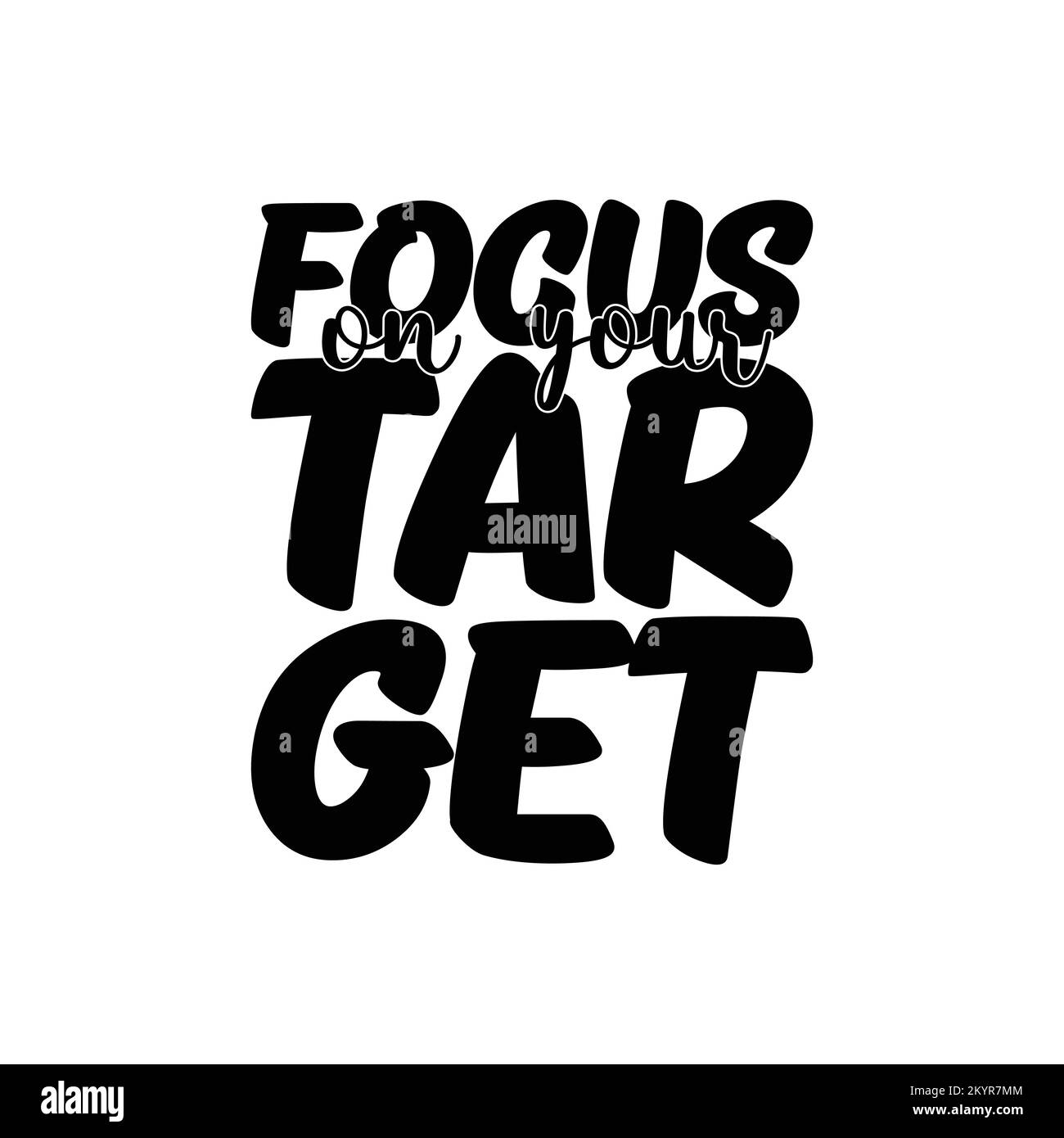Focus on your target. typography quotes design and typography poster ...