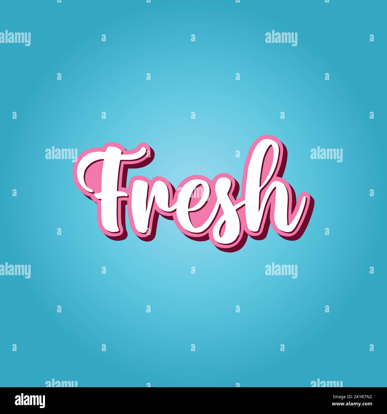 fresh 3d typography template illustration Stock Vector Image & Art - Alamy