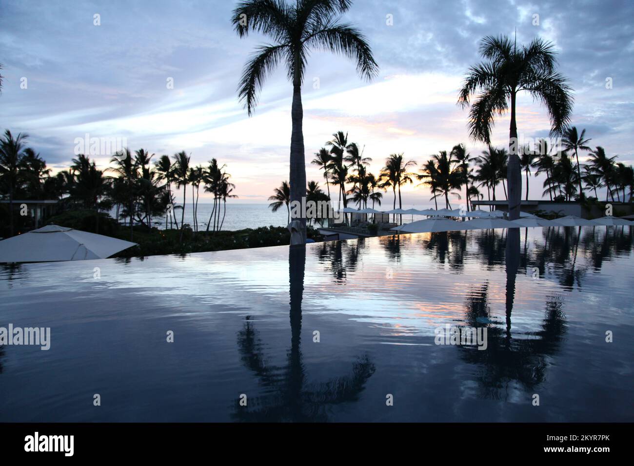 Sunset Pool View at Andaz Maui Resort Stock Photo - Alamy