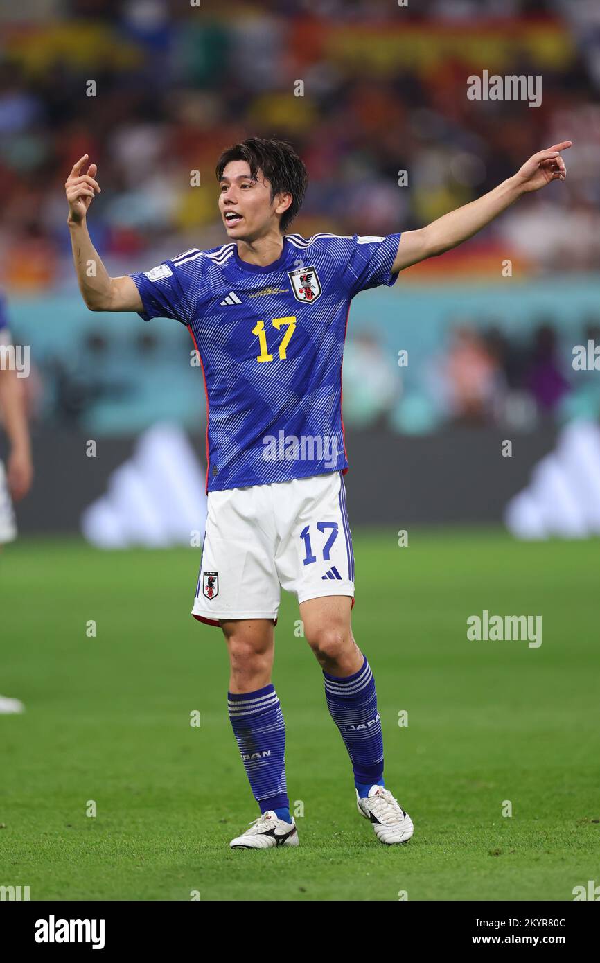 Al Rayyan, Qatar. 1st Dec, 2022. Ao Tanaka (JPN) Football/Soccer : FIFA ...