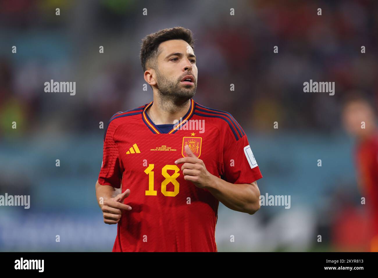 Al Rayyan, Qatar. 1st Dec, 2022. Jordi Alba (ESP) Football/Soccer ...