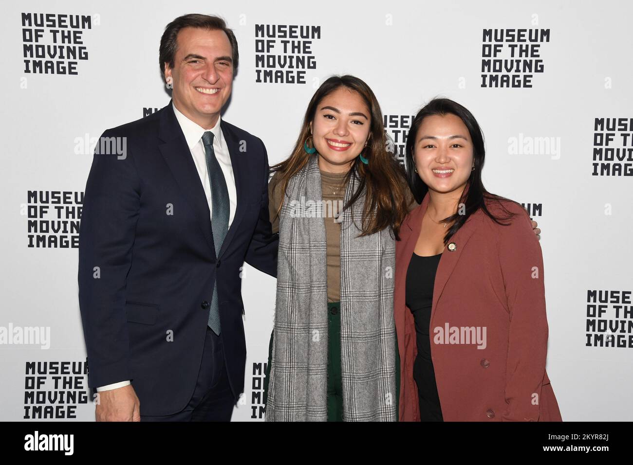 New York, USA. 01st Dec, 2022. Michael Gianaris, Kirsten Gonzales and ...