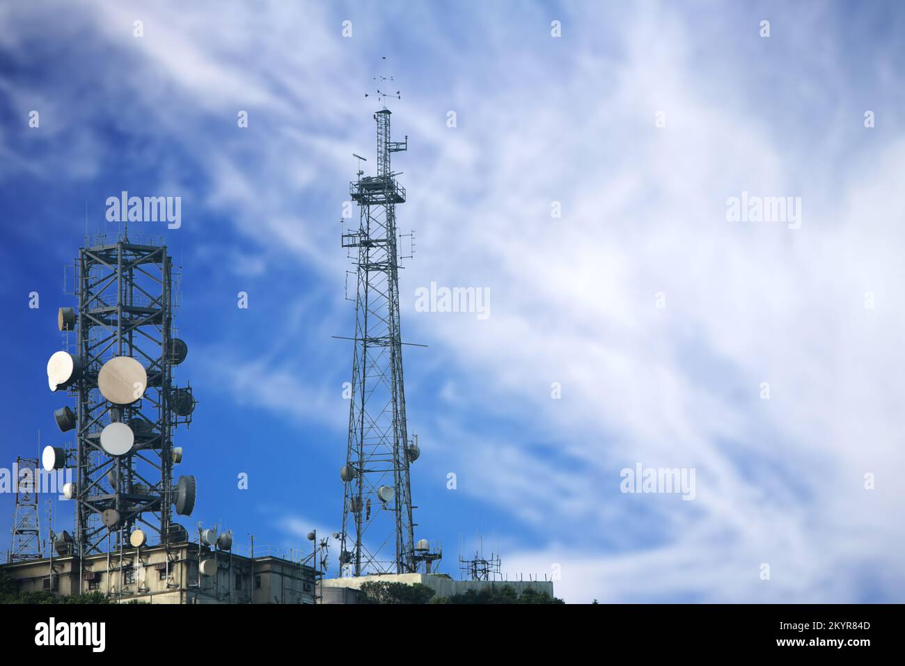 Communication transmitter tower with antenna such a Mobile phone tower, Cellphone Tower, Phone ...