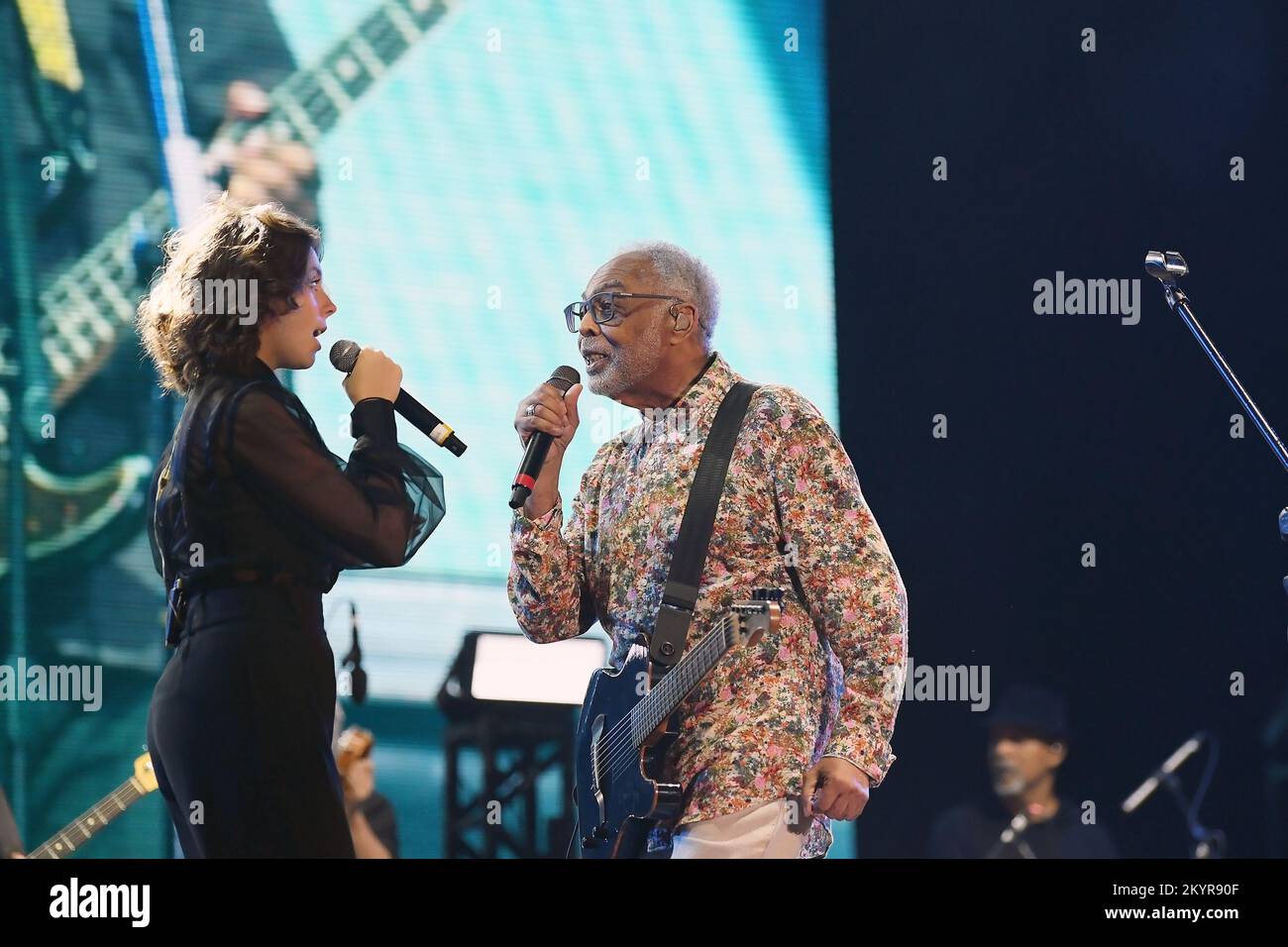 Rio de Janeiro, September 4, 2022. Singer Gilberto Gil, during his show ...