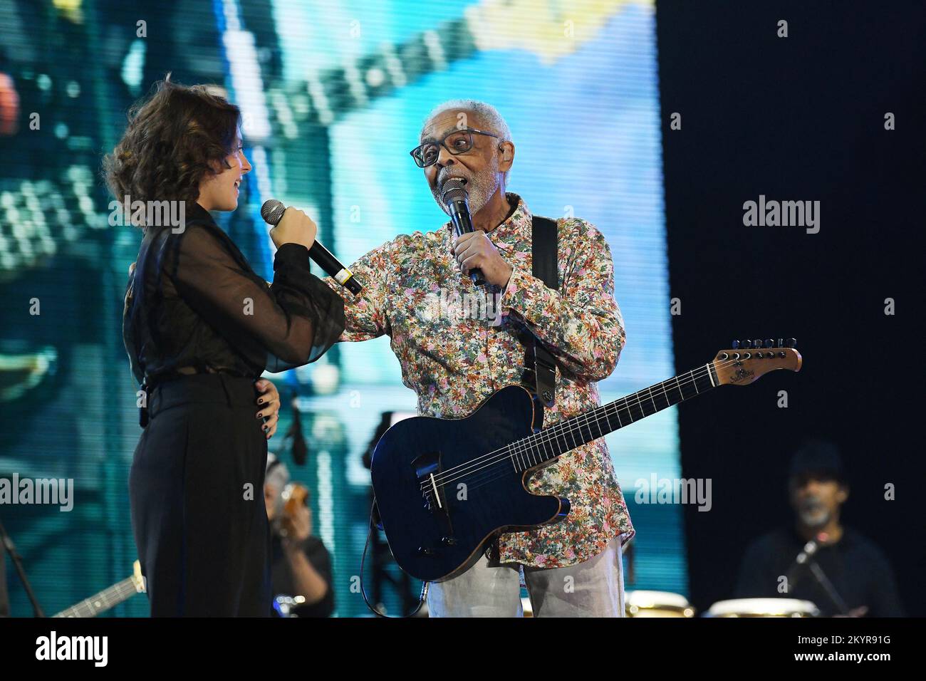 Rio de Janeiro, September 4, 2022. Singer Gilberto Gil, during his show ...