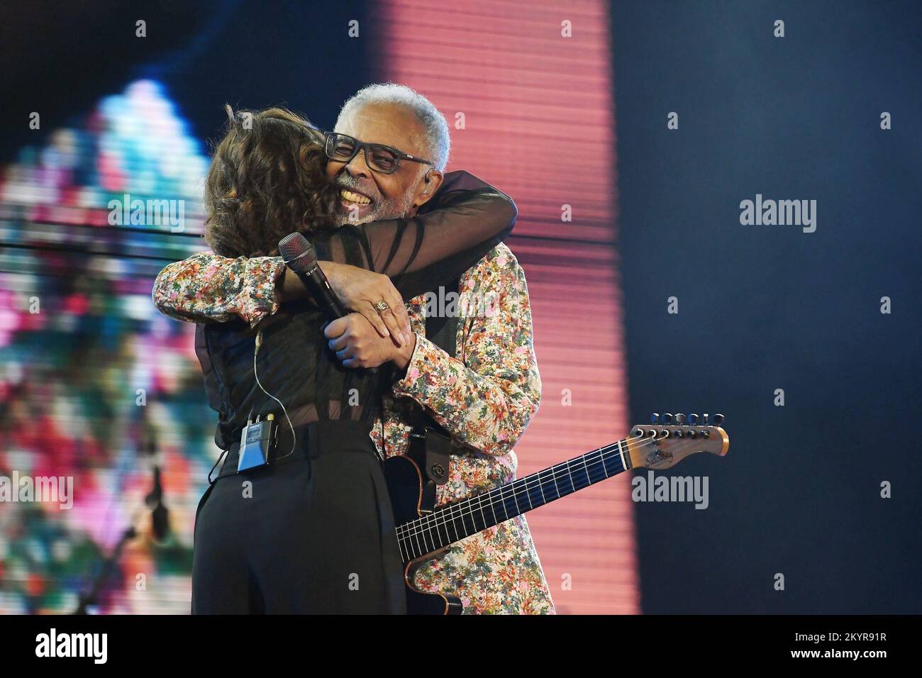 Rio de Janeiro, September 4, 2022. Singer Gilberto Gil, during his show ...