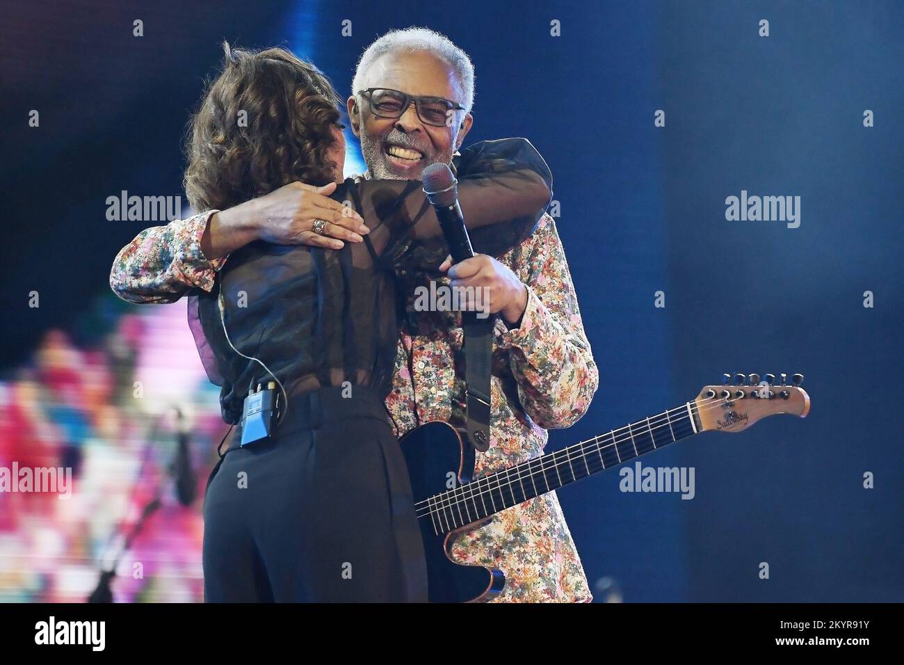 Rio de Janeiro, September 4, 2022. Singer Gilberto Gil, during his show ...
