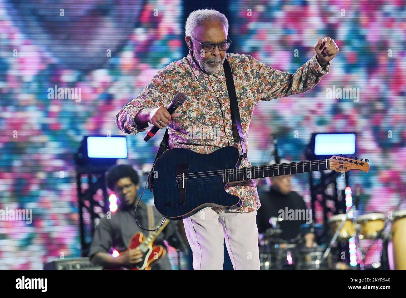 Rio de Janeiro, September 4, 2022. Singer Gilberto Gil, during his show ...