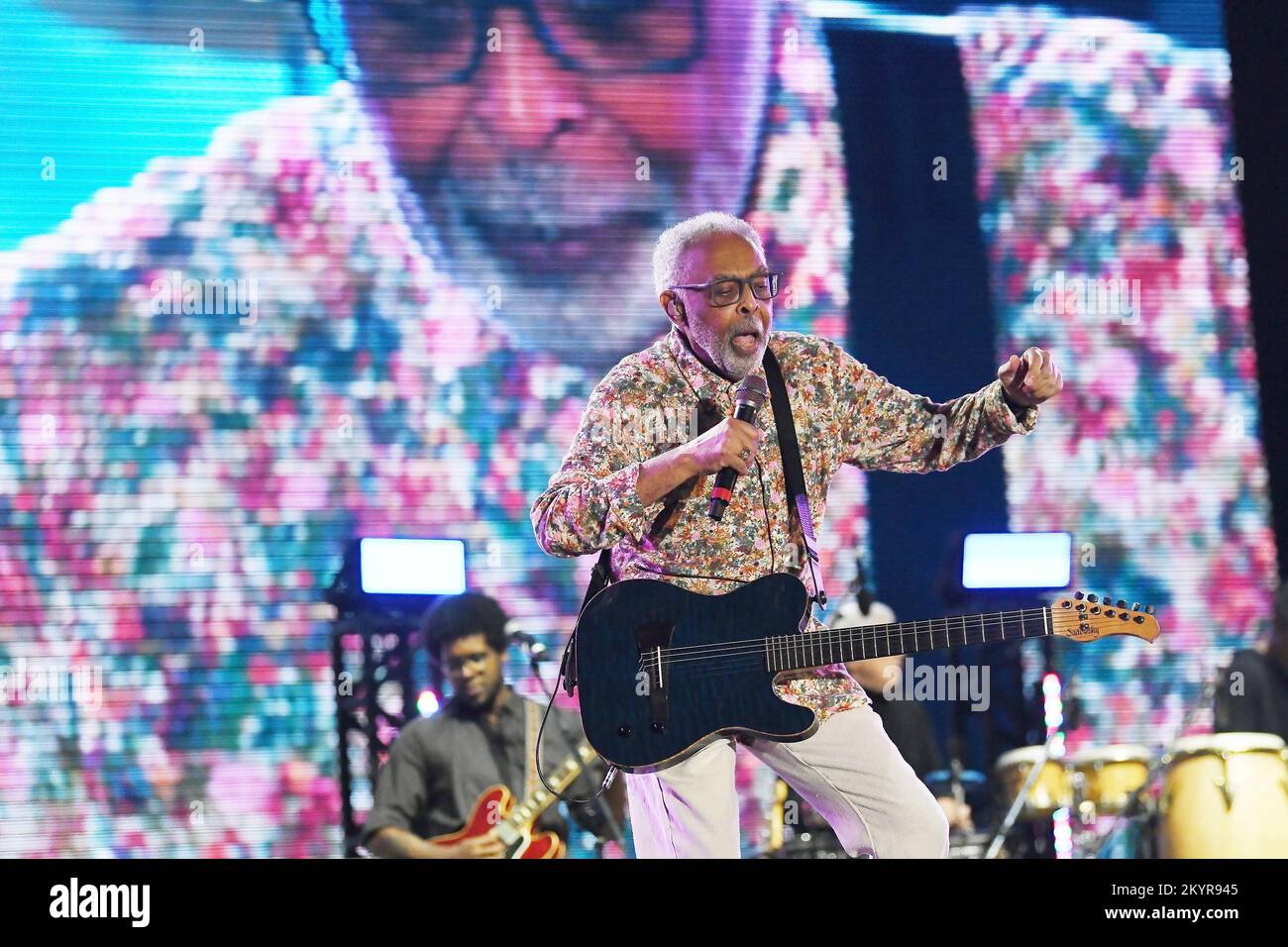 Rio de Janeiro, September 4, 2022. Singer Gilberto Gil, during his show ...
