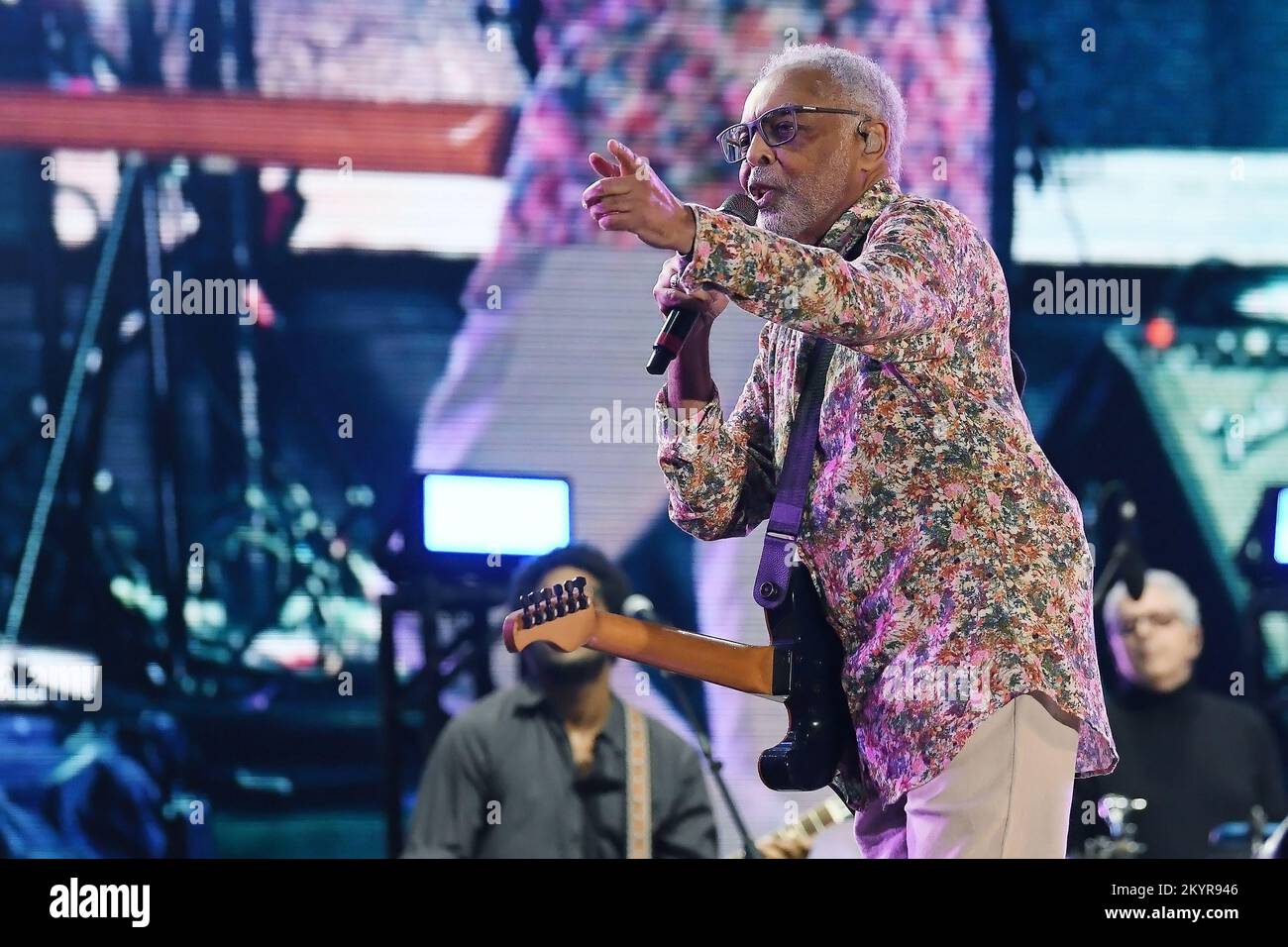 Rio de Janeiro, September 4, 2022. Singer Gilberto Gil, during his show ...