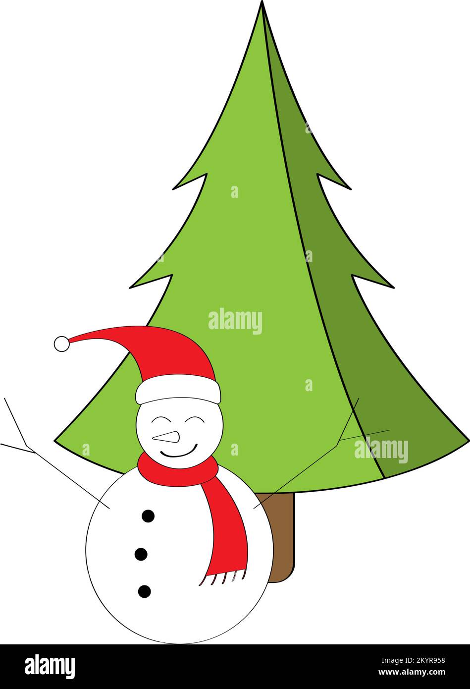 Snowman vector element design Stock Vector Images - Alamy
