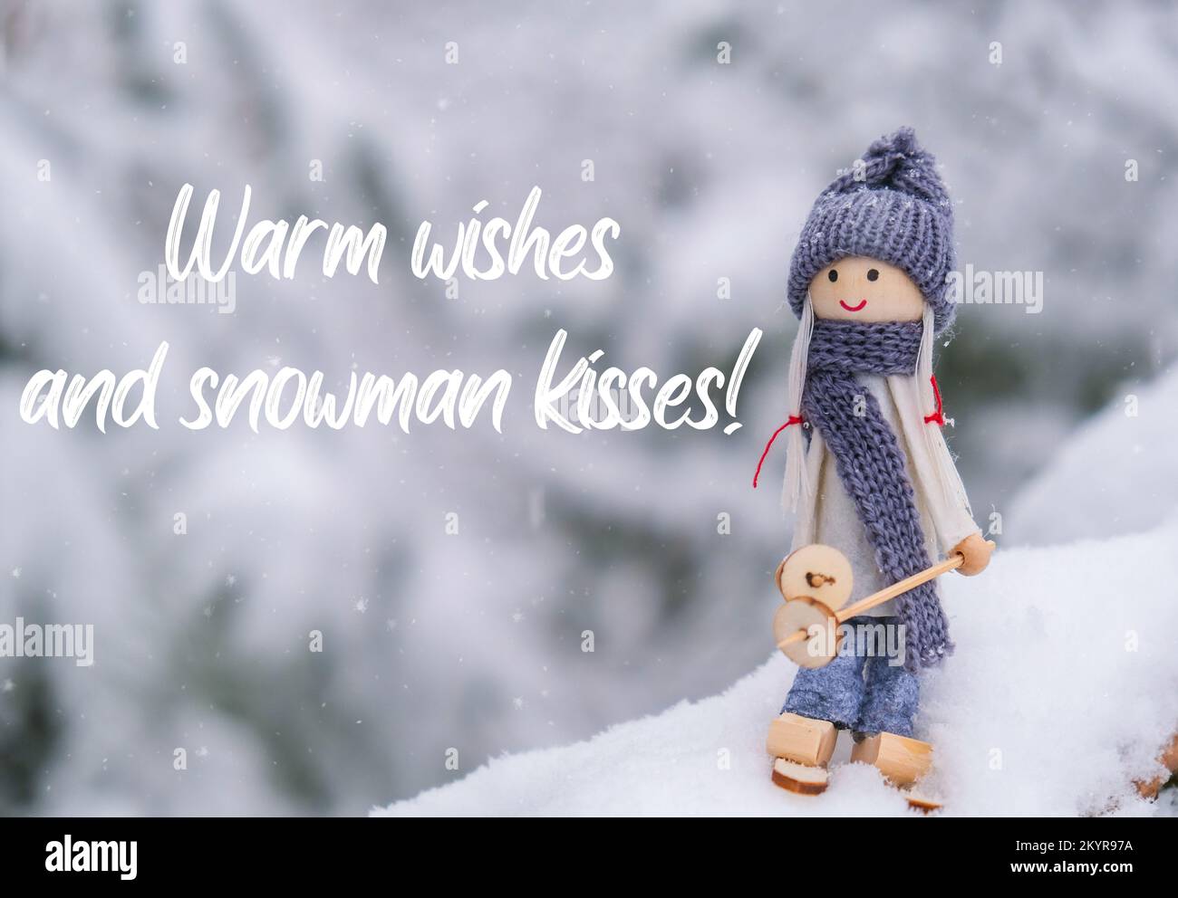 Warm wishes and snowman kisses Inspiration joke quote phrase Angel ...