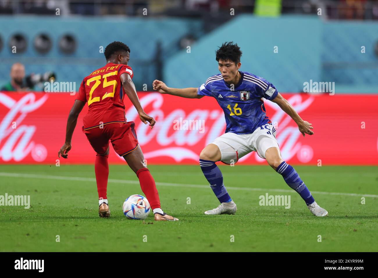 Al Rayyan, Qatar. 1st Dec, 2022. Takehiro Tomiyasu (JPN) Football/Soccer : FIFA World Cup Qatar ...