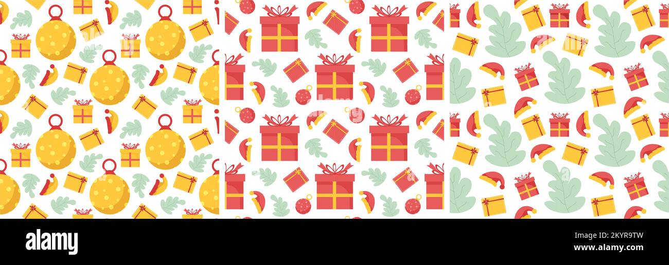 Boxing Day Sale Seamless Pattern Design with Glove and Gift Box for ...