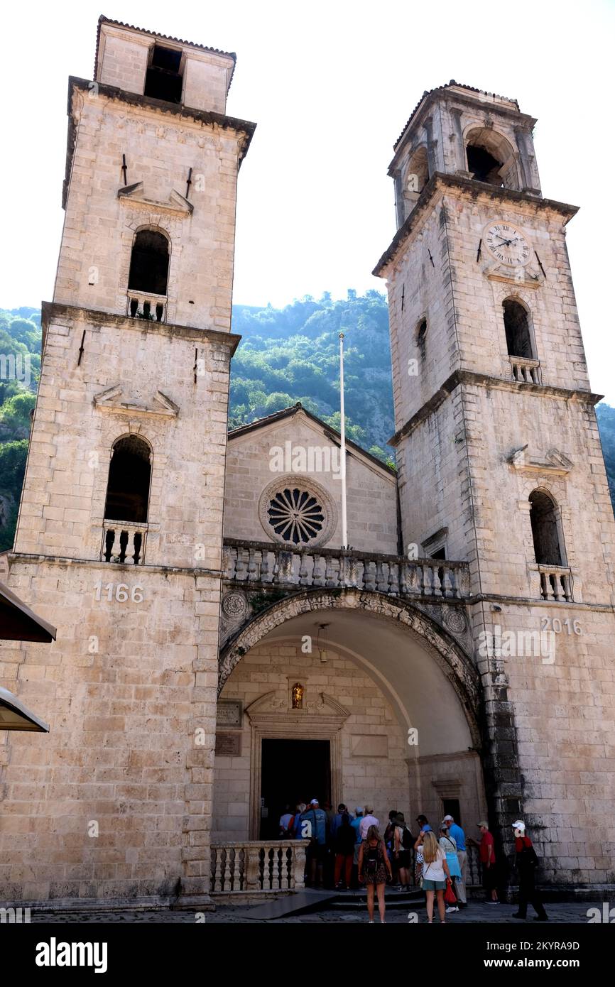 St Tryphon Cathedral in Kotor Montenegro Stock Photo - Alamy