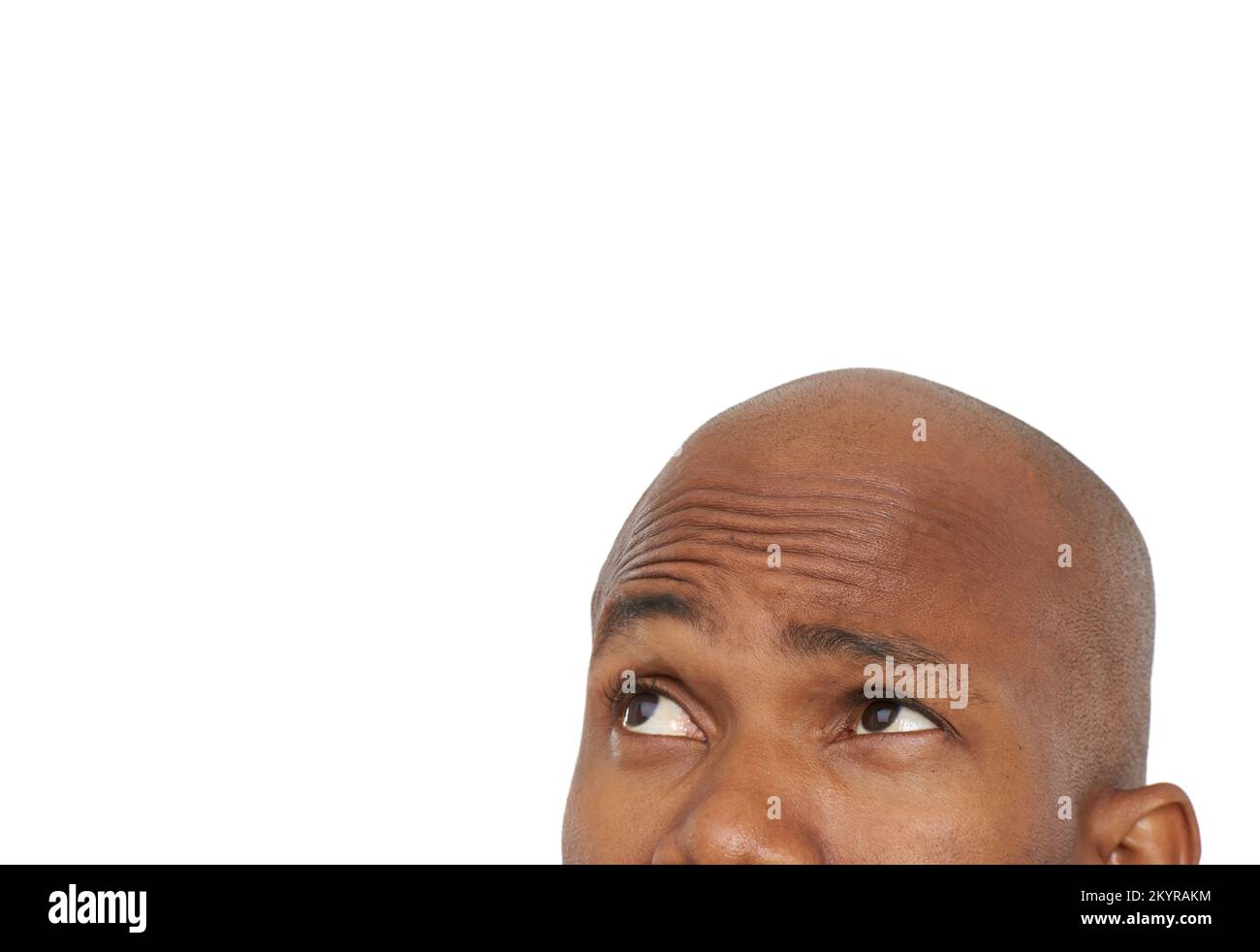 Checking out your copy. A cropped image of an African-American man ...