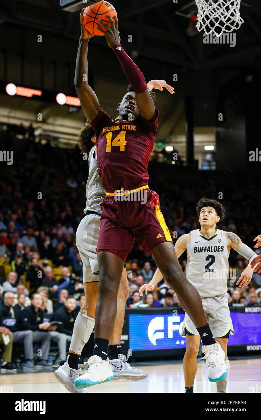 Boulder, CO, USA. 01st Dec, 2022. Arizona State Sun Devils center Enoch ...