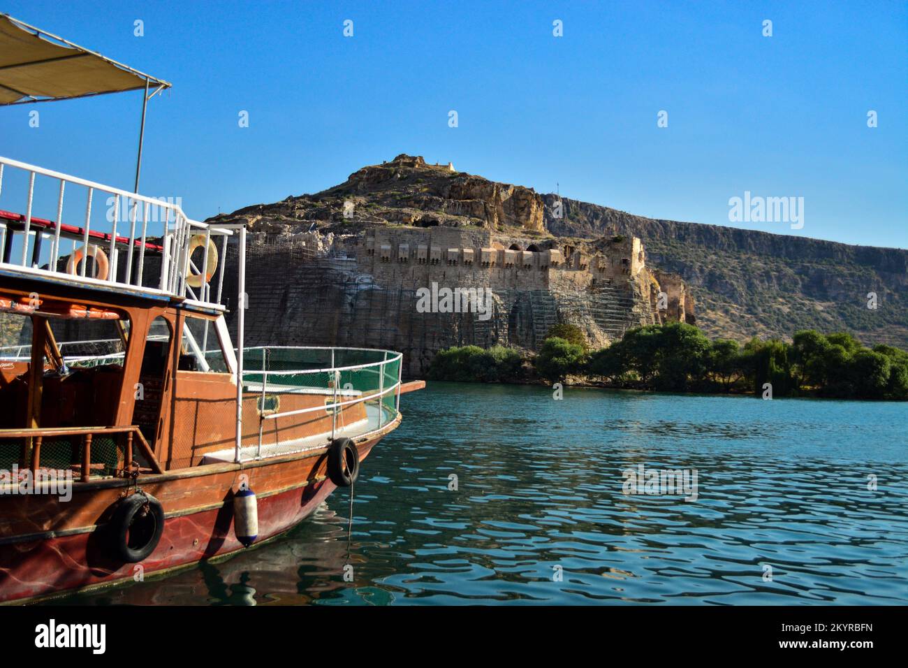 Medieval and Late Rome dated castle called Rumkale riverside of ...