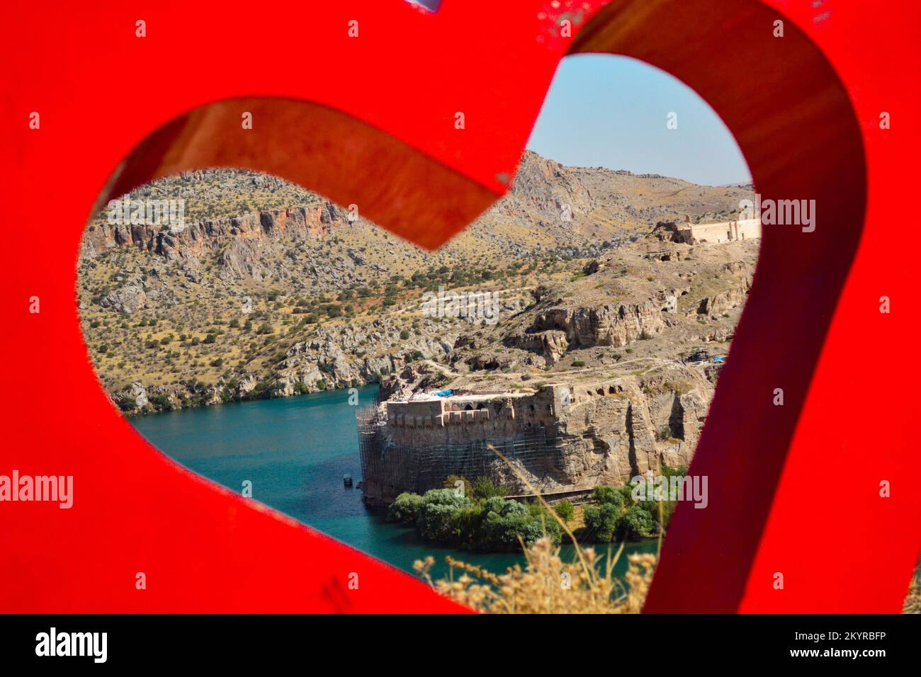 Medieval and Late Rome dated castle called Rumkale riverside of ...