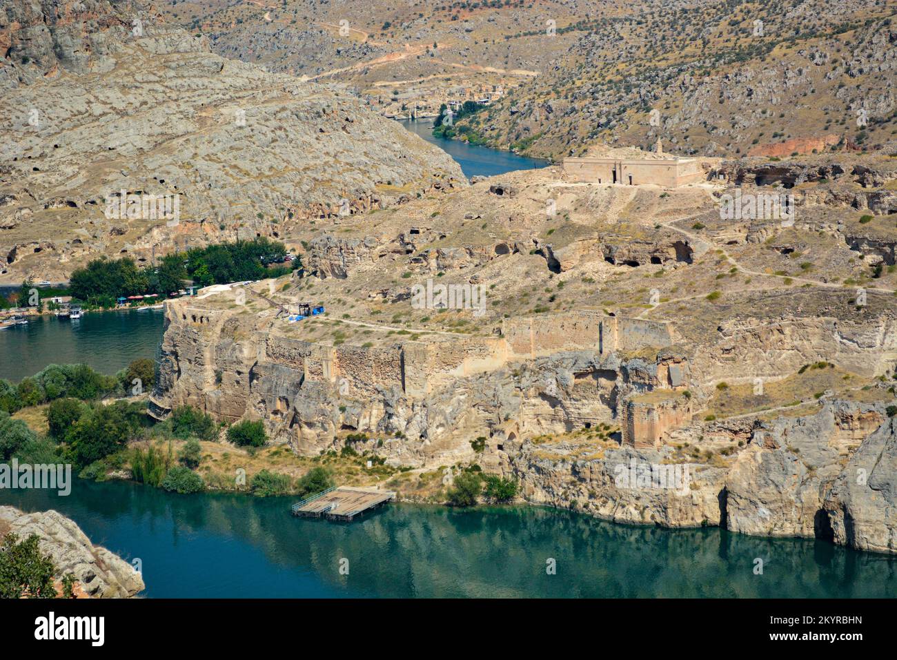 Medieval and Late Rome dated castle called Rumkale riverside of ...