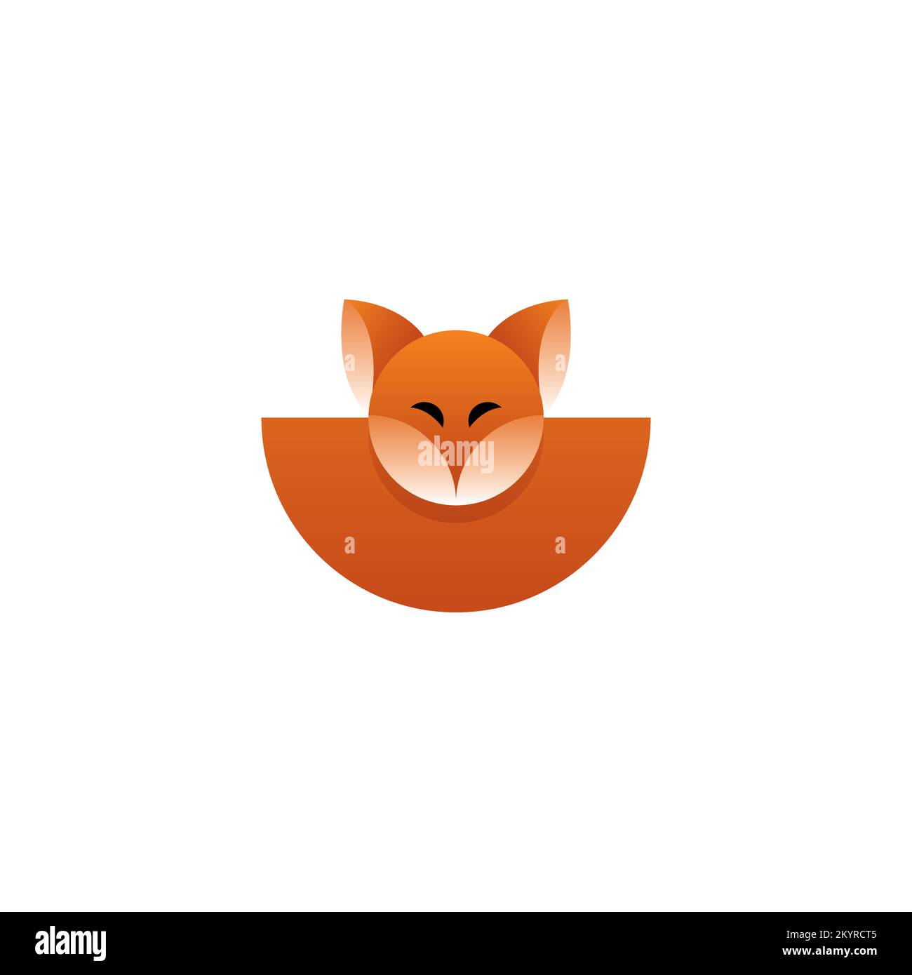 Cute Fox Logo. Fox Kids Icon. Fox vector Illustration Stock Vector ...