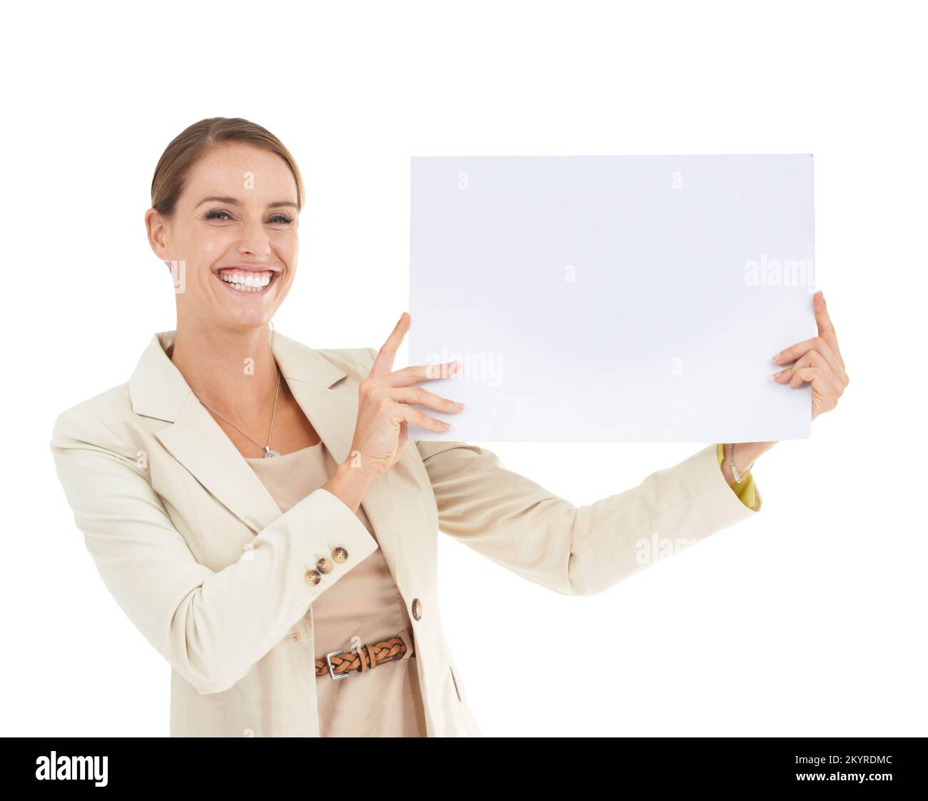 Proud to endorse this copyspace. A beautiful businesswoman holding a ...