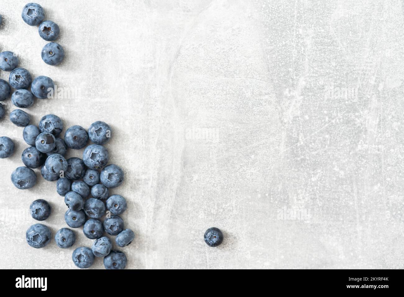 Fresh blueberries on gray background. Blueberries background. Healthy ...