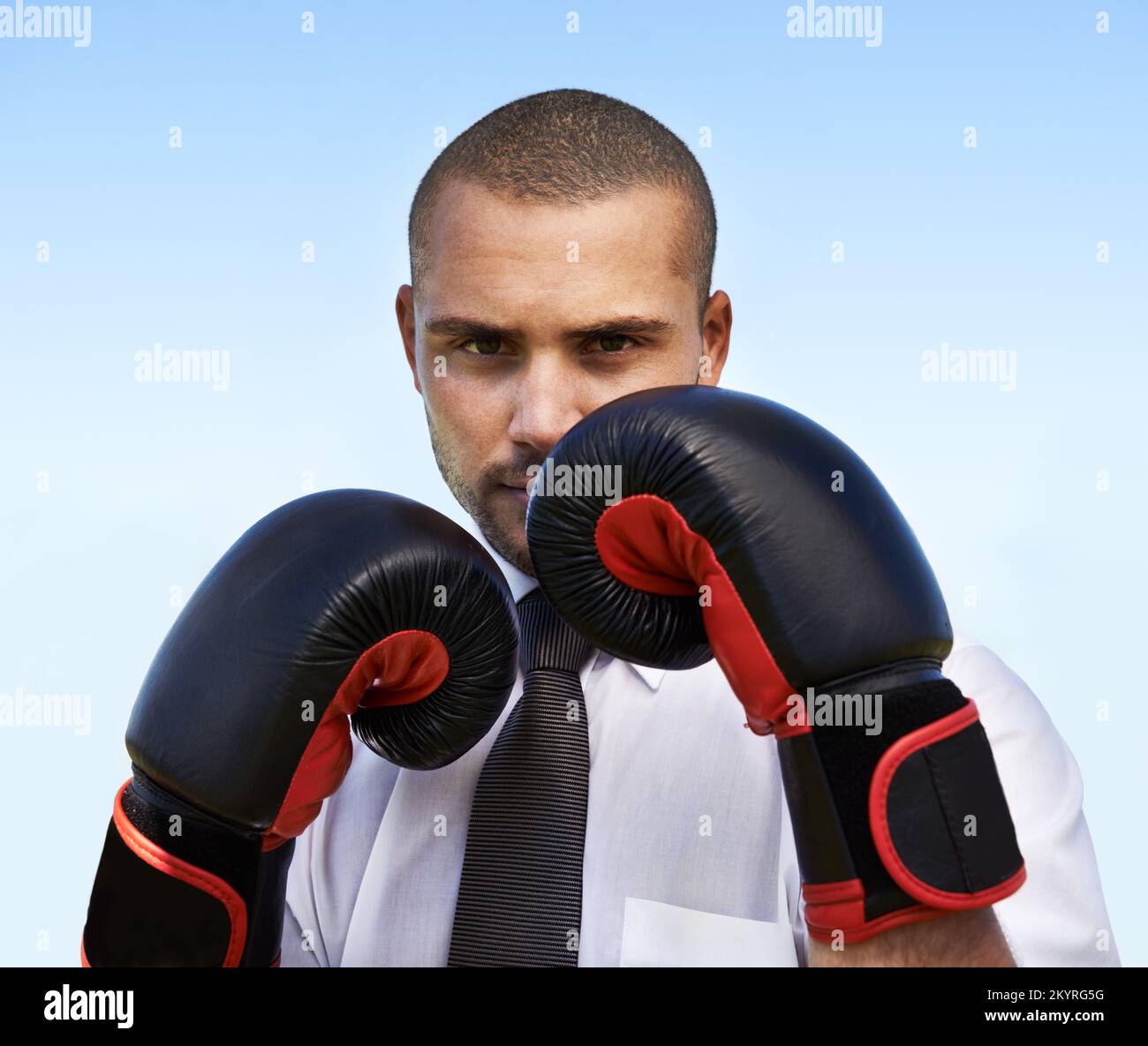 Hes ready to box your corporate ideas out of the ring. A young ...