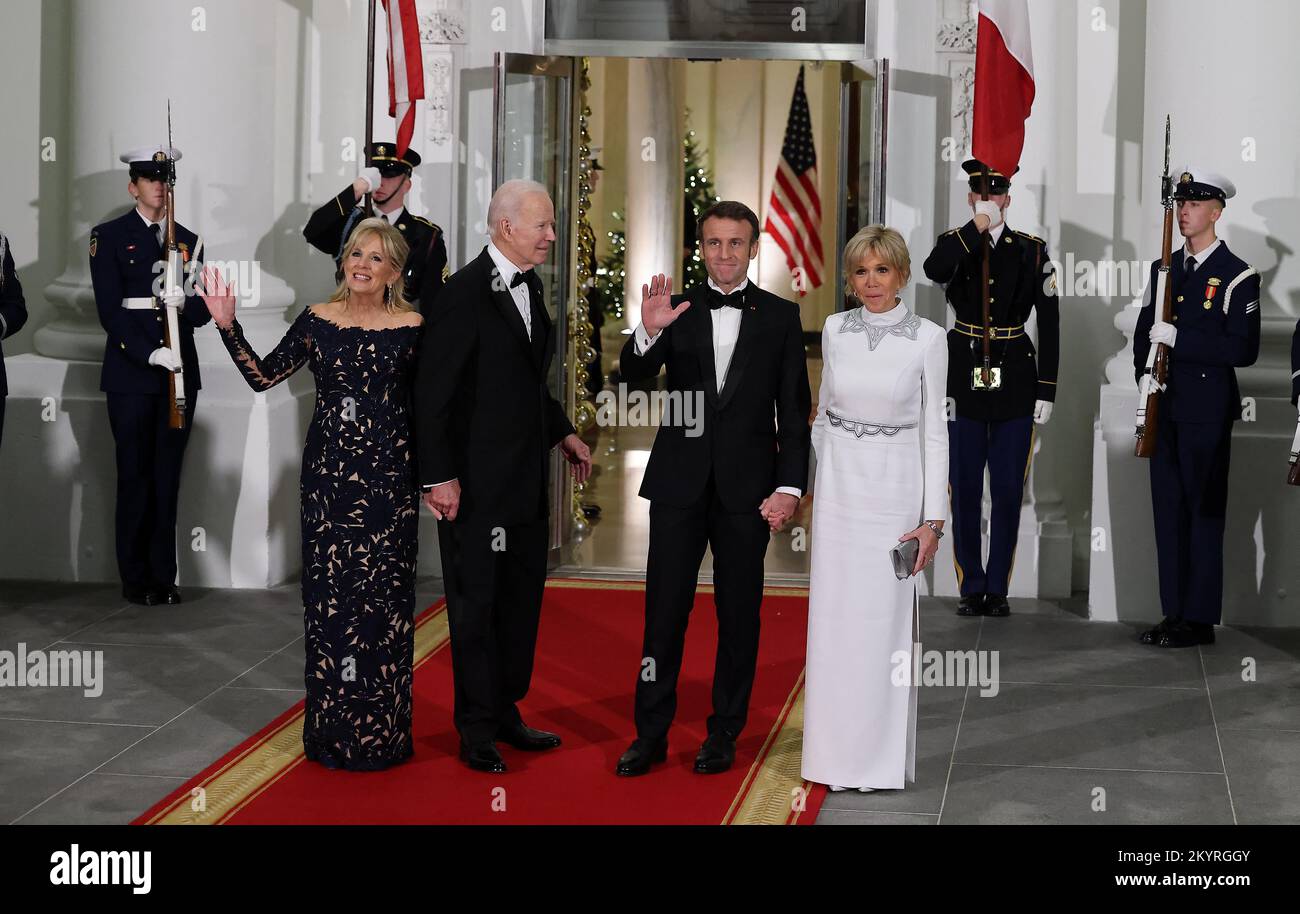 Washington, DC, USA on December 1st 2022. US presiddent Joe Biden, wife ...