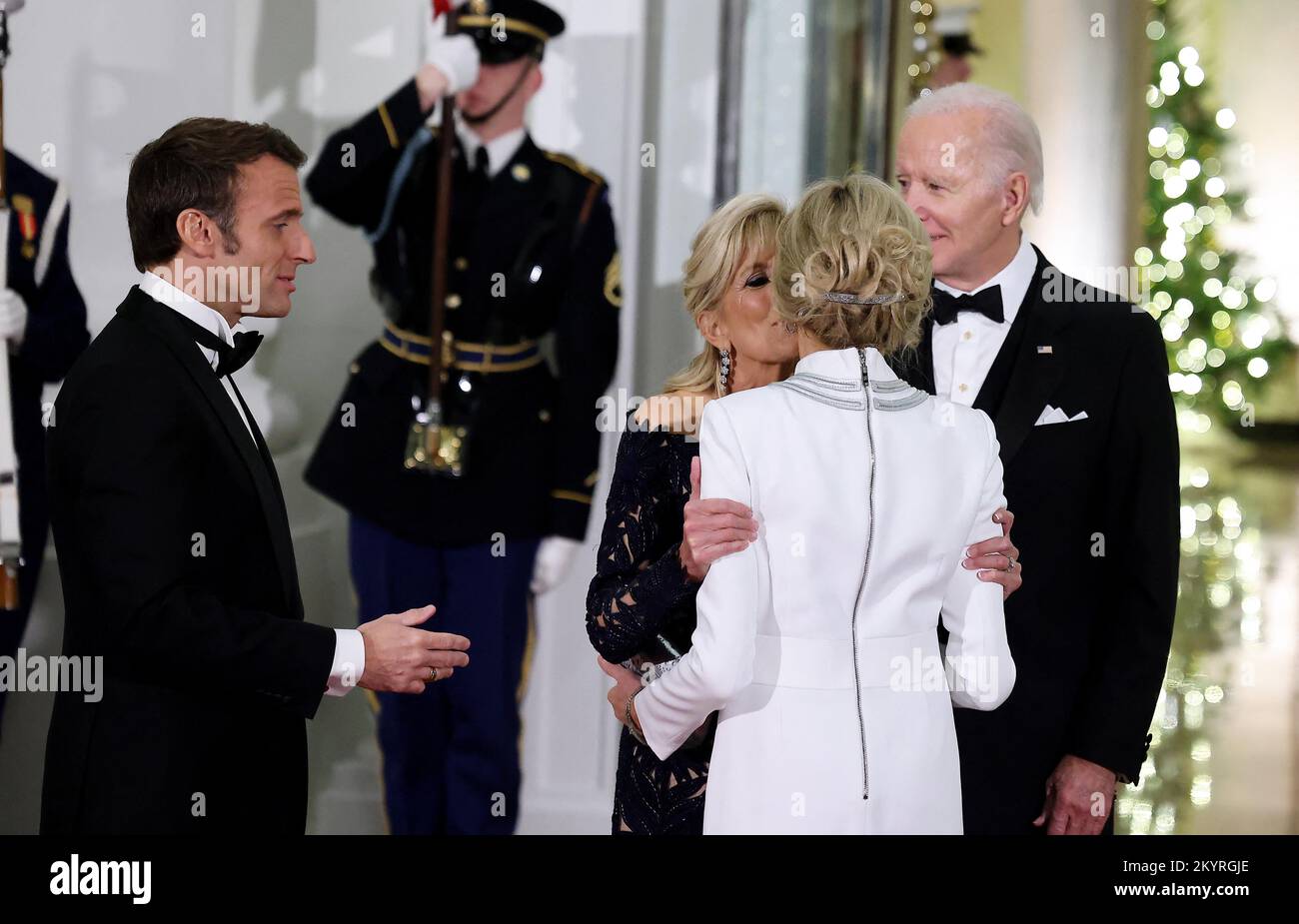 Washington, DC, USA on December 1st 2022. US presiddent Joe Biden, wife ...