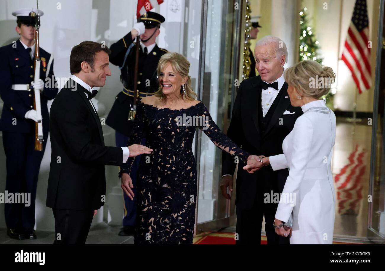 Washington, DC, USA on December 1st 2022. US presiddent Joe Biden, wife ...