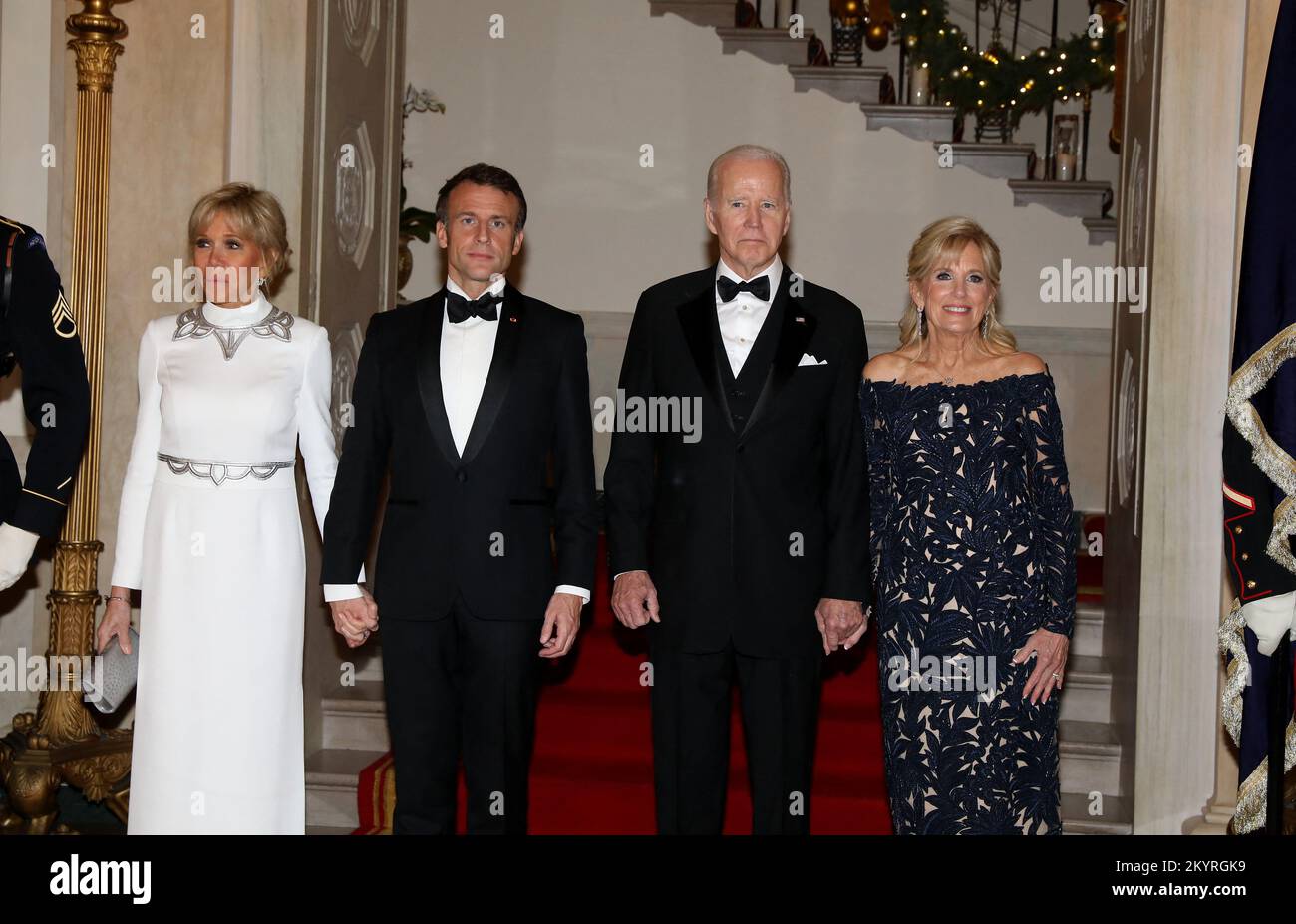 Washington, DC, USA on December 1st 2022. US presiddent Joe Biden, wife ...