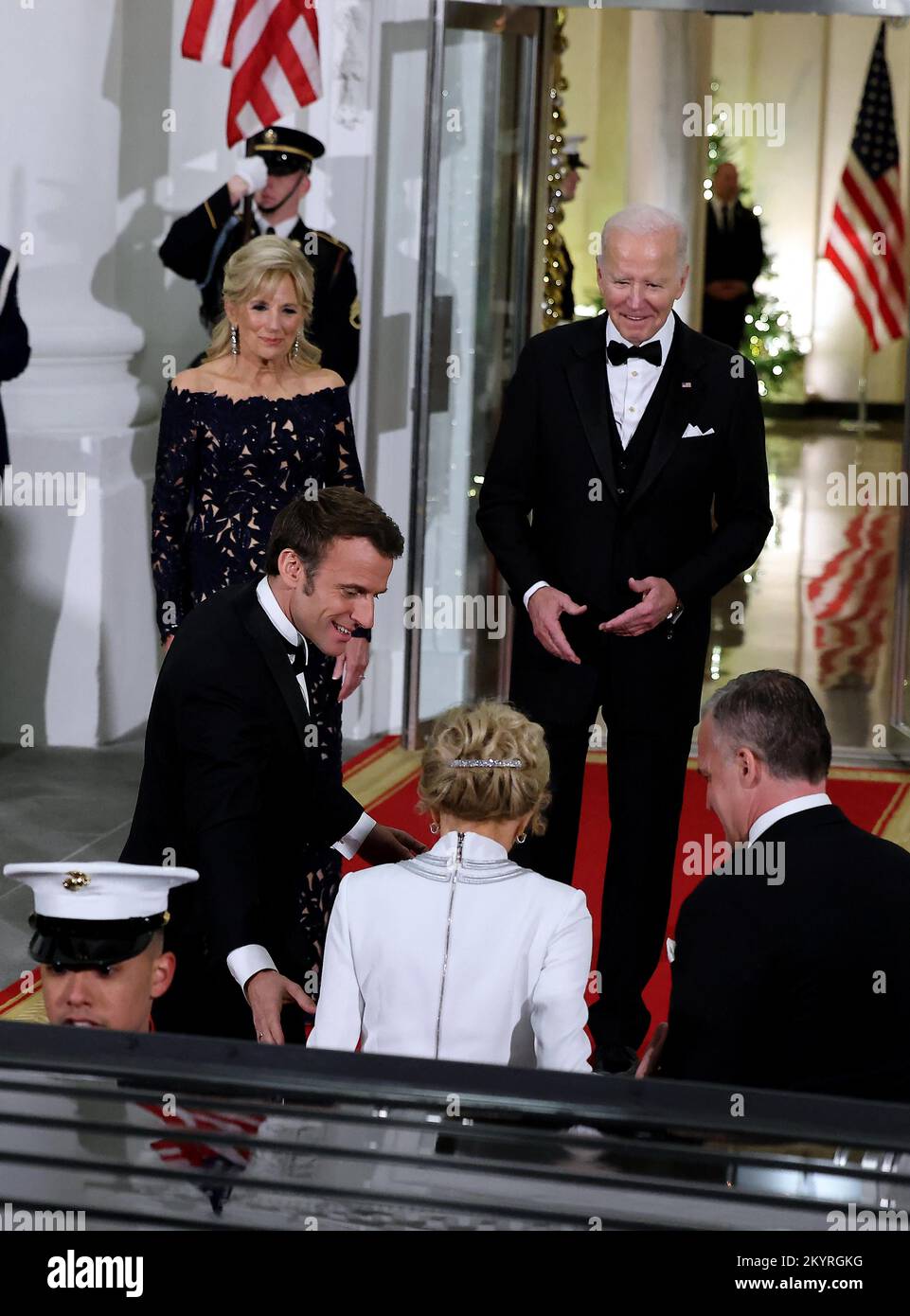 Washington, DC, USA on December 1st 2022. US presiddent Joe Biden, wife ...