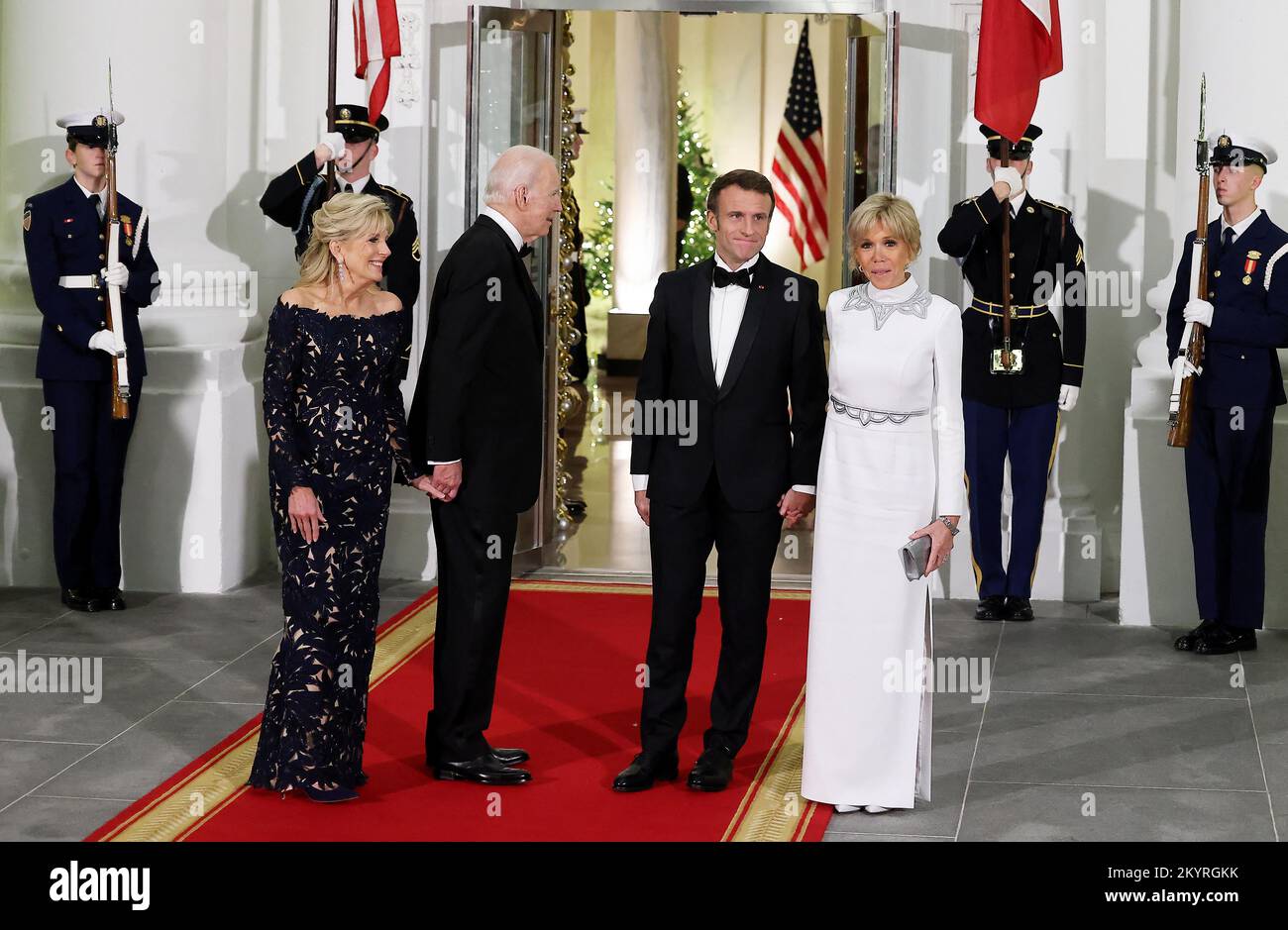 Washington, DC, USA on December 1st 2022. US presiddent Joe Biden, wife ...