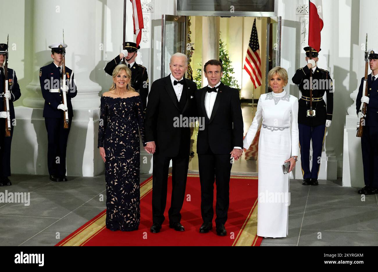 Washington, DC, USA on December 1st 2022. US presiddent Joe Biden, wife ...