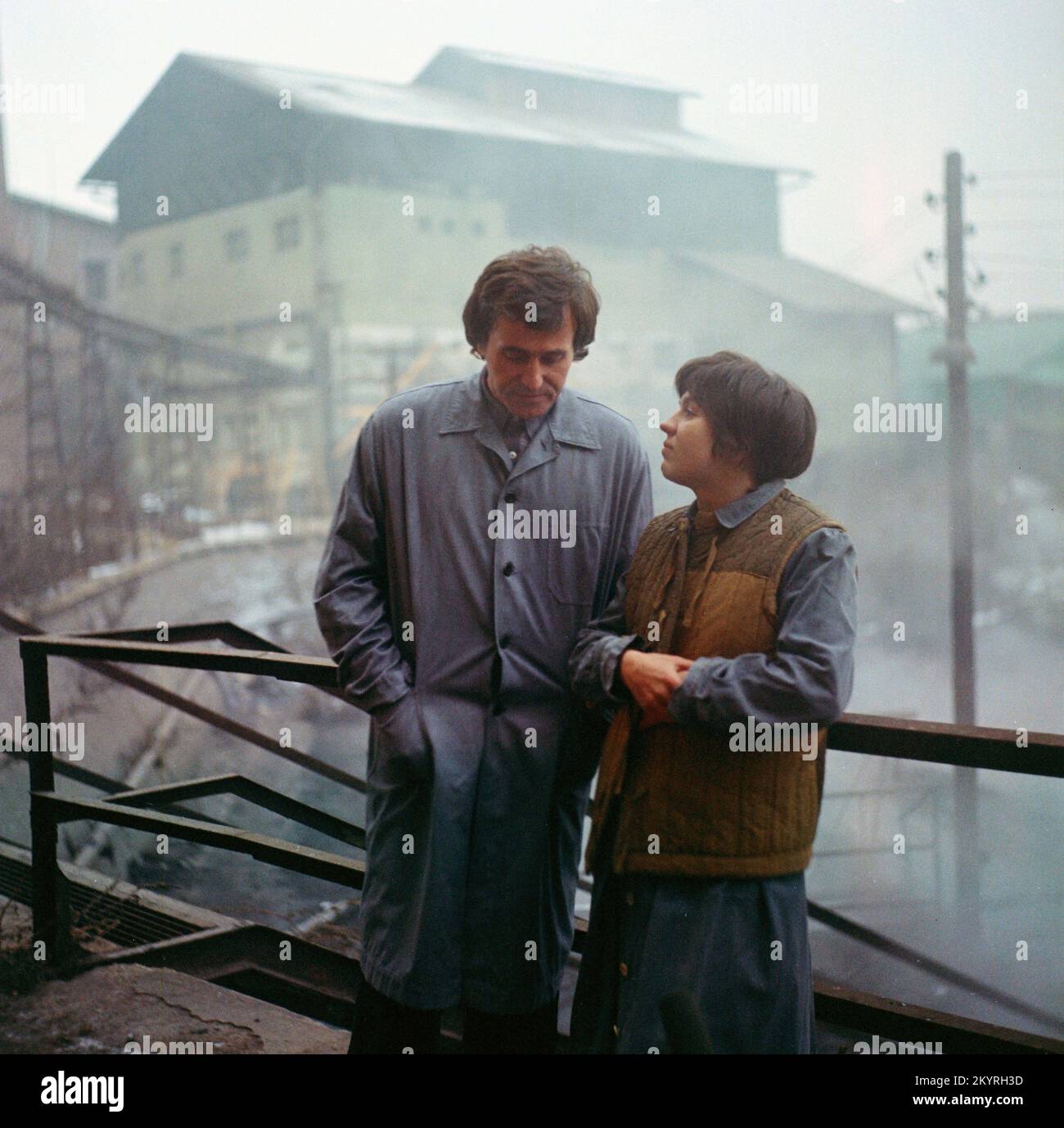 LILI MONORI and JAN NOWICKI in NINE MONTHS (1976) -Original title: KILENC HONAP-, directed by ...