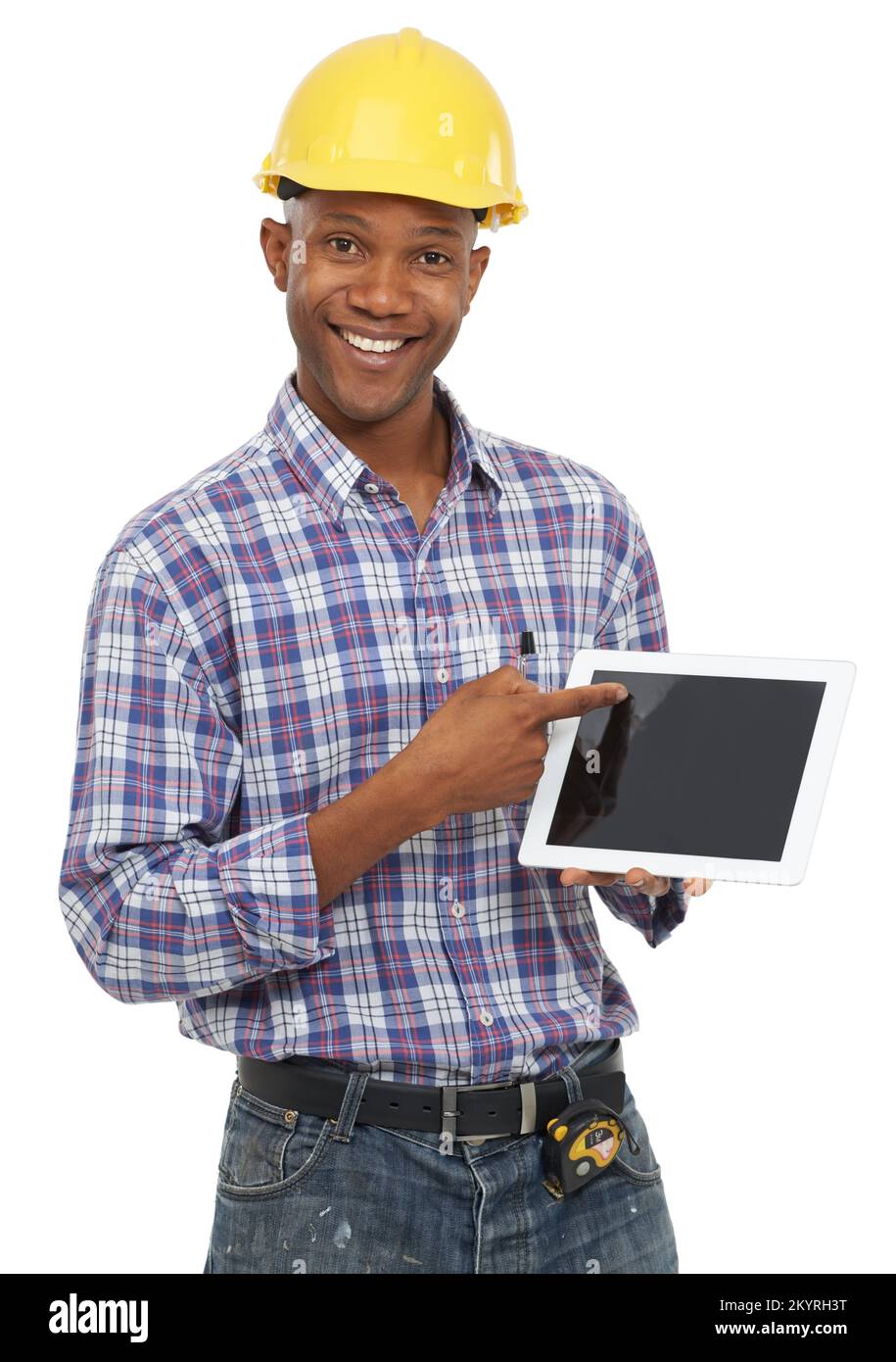 Happy man holding ipad hi-res stock photography and images - Alamy