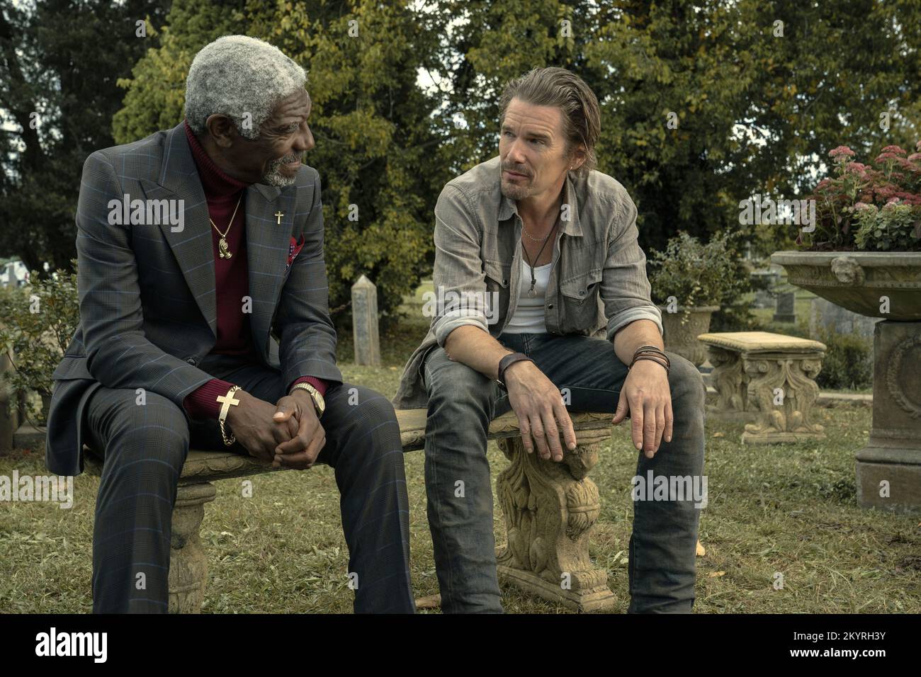 ETHAN HAWKE and VONDIE CURTIS-HALL in RAYMOND & RAY (2022), directed by ...