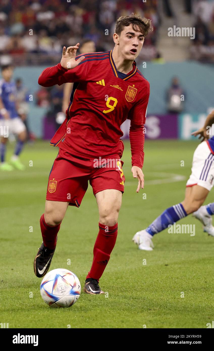 Rome, Qatar: December 1, 2022, Gavi of Spain during the FIFA World Cup ...